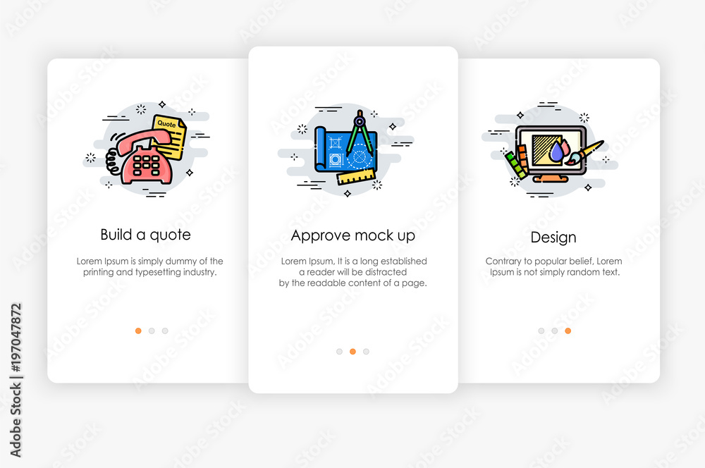Order process concept. How to order. Modern and simplified vector ...