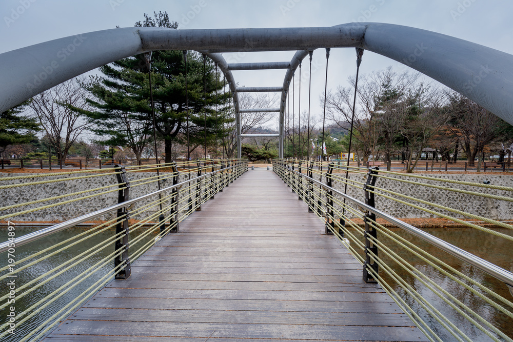 Park bridge at The Seoul National Cemetery Stock Photo | Adobe Stock