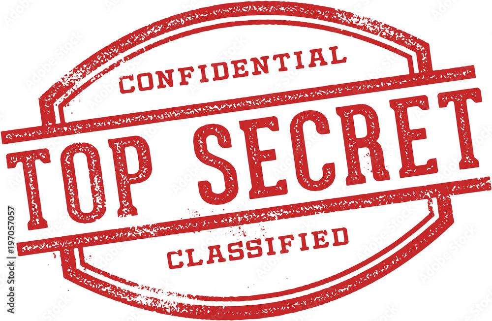 Vintage Top Secret Classified Document Stamp Stock Vector | Adobe Stock