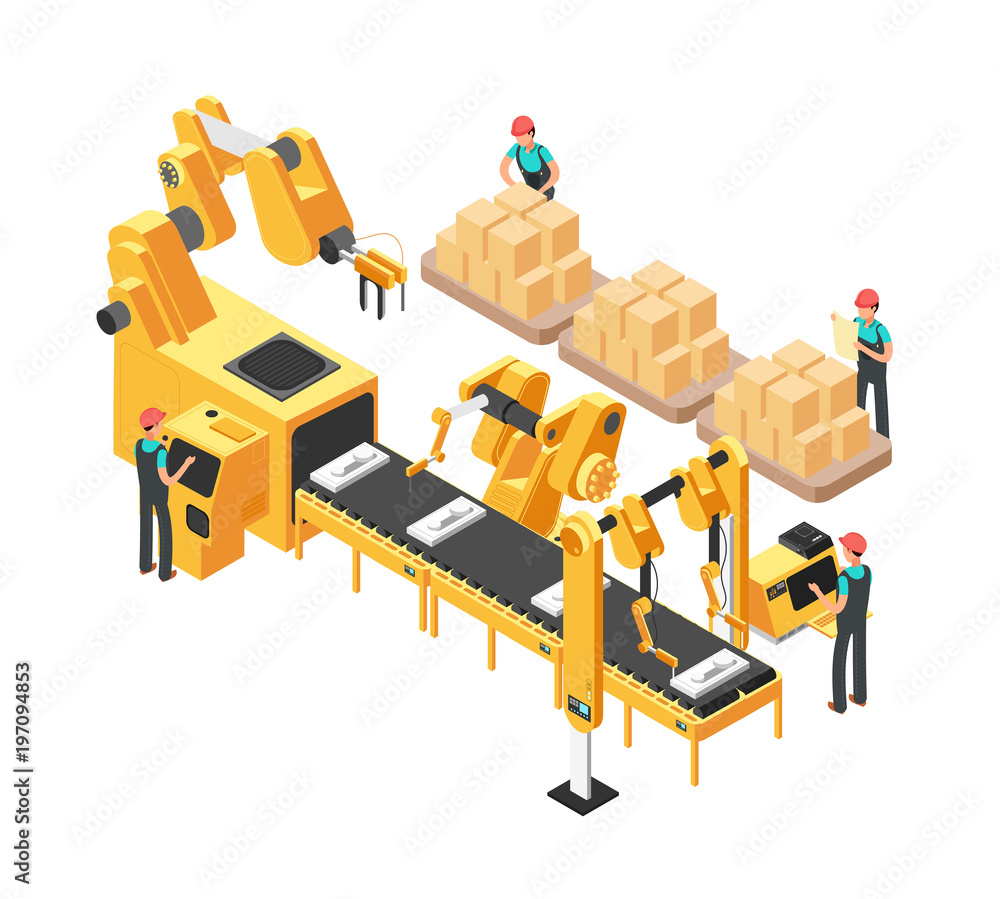 Assembly Line Illustration