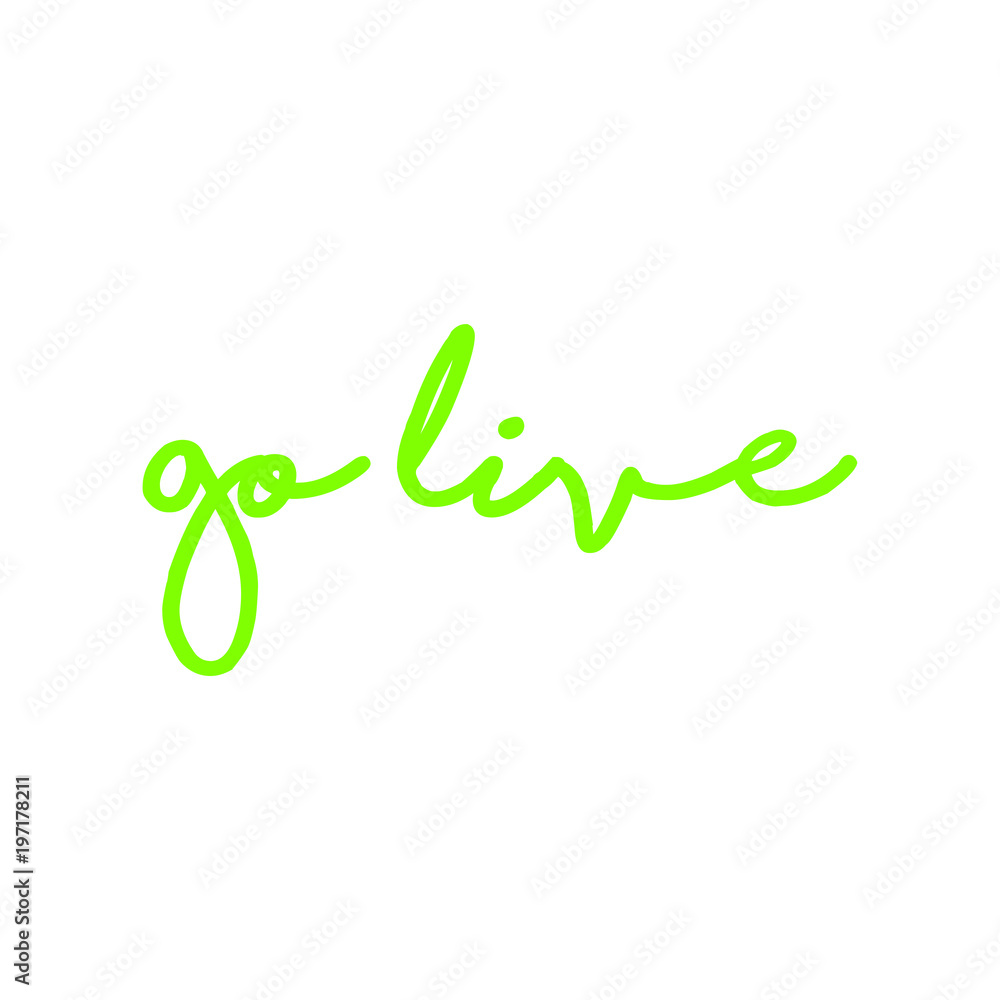 go live icon vector design. Stock Vector | Adobe Stock