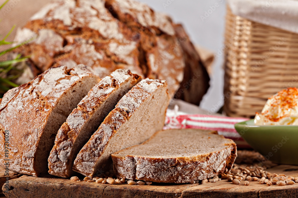 bread with cereal grains Stock Photo | Adobe Stock
