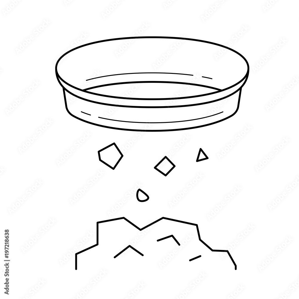 Gold Panning Drawing