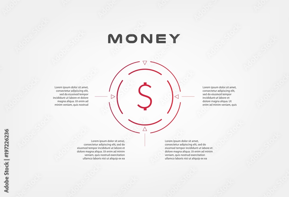 Money infographics. Element of chart, graph, diagram with 2 options ...