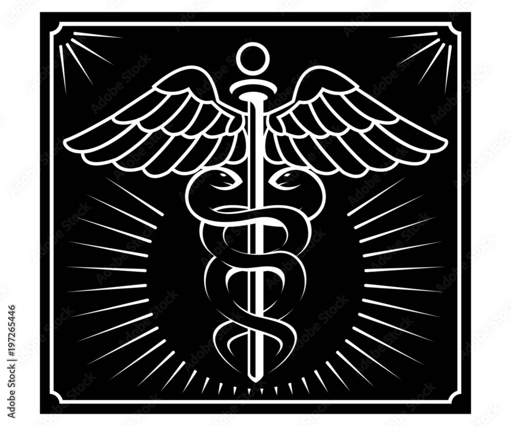 Caducée Stock Vector | Adobe Stock