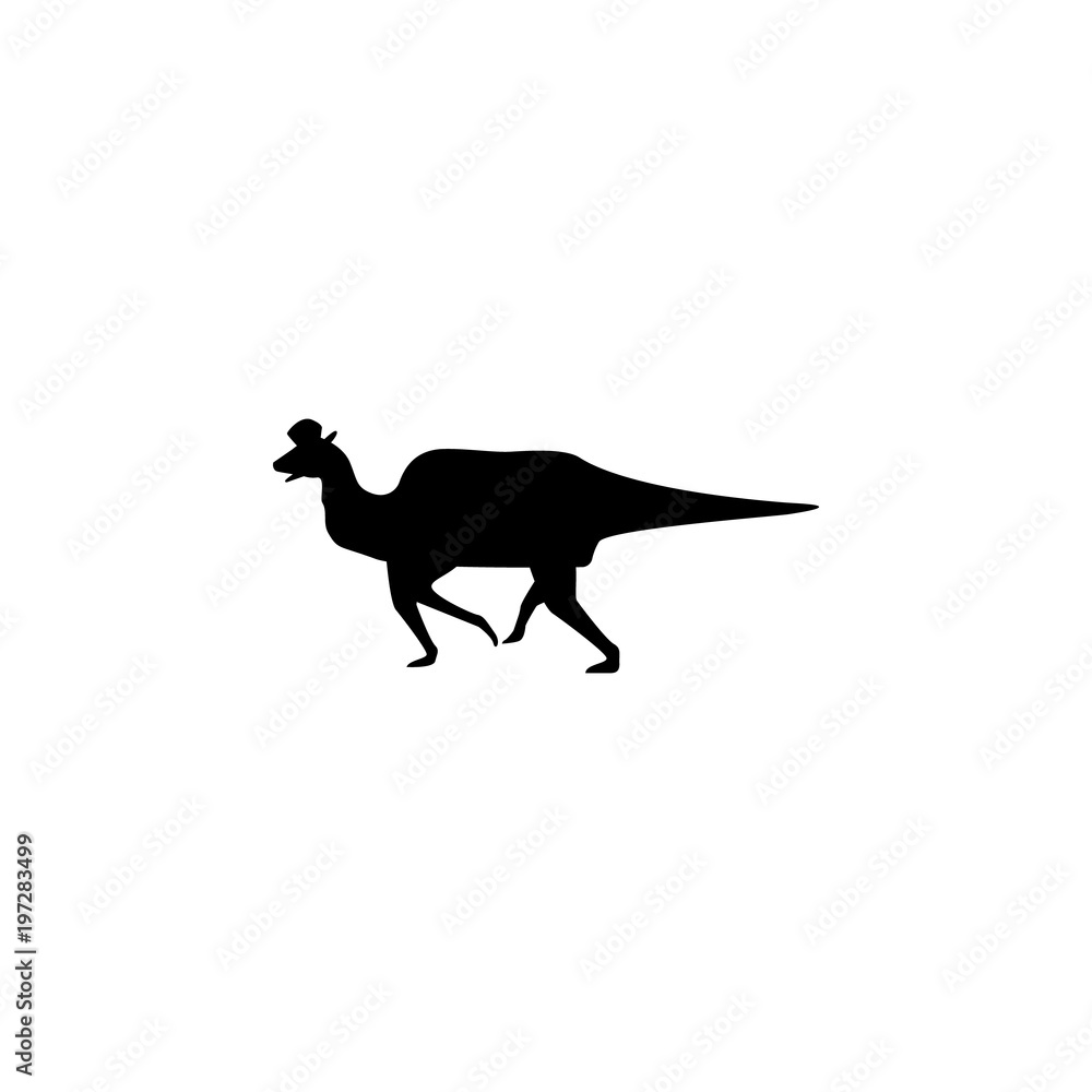 Lambeosaurus icon. Elements of dinosaur icon. Premium quality graphic design. Signs and symbol ...