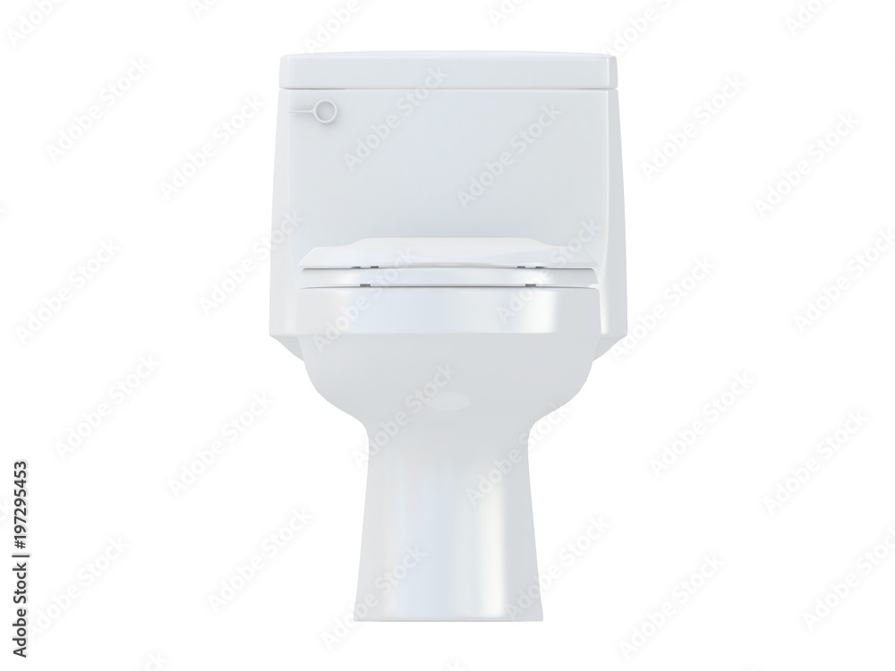 toilet or wc isometric side view isolated on a white background 3d ...