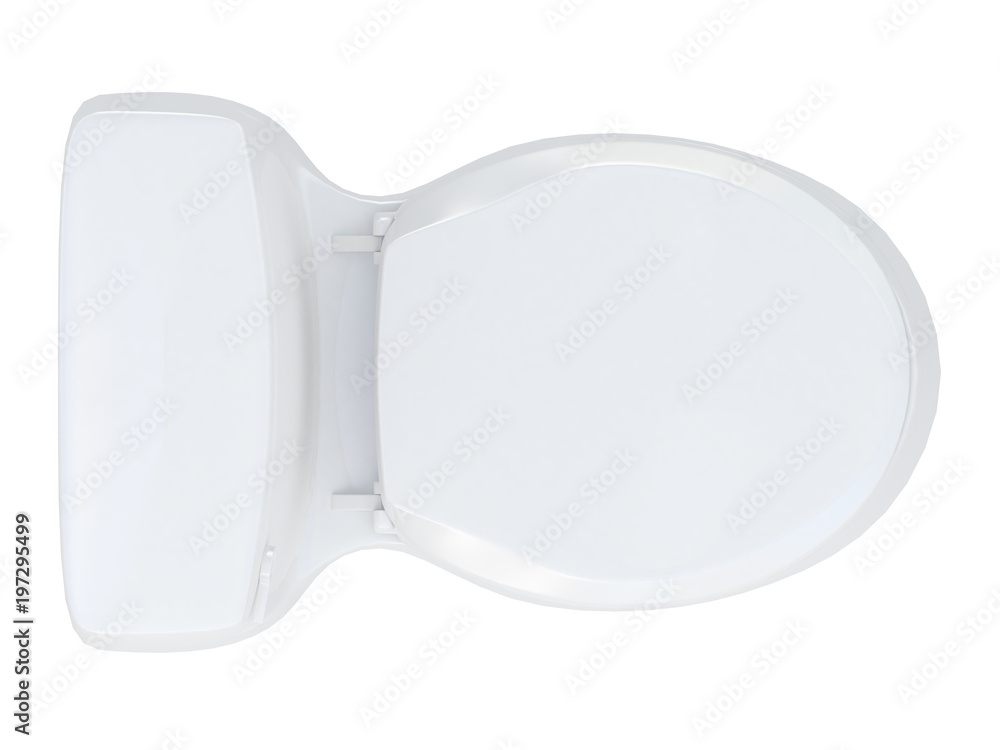 toilet or wc isometric side view isolated on a white background 3d ...