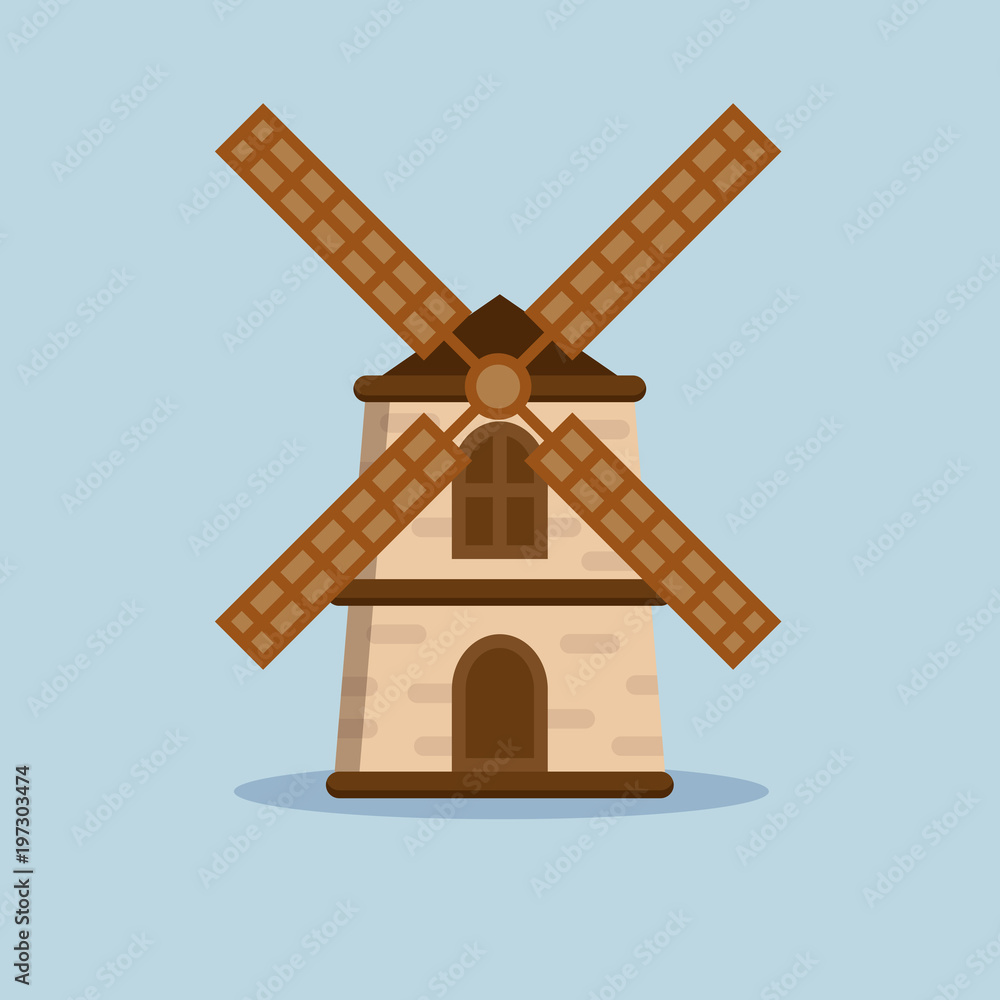 Windmill Vector
