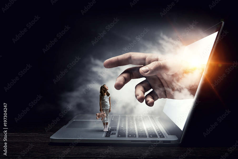 Problem of children Internet addiction Stock Photo | Adobe Stock