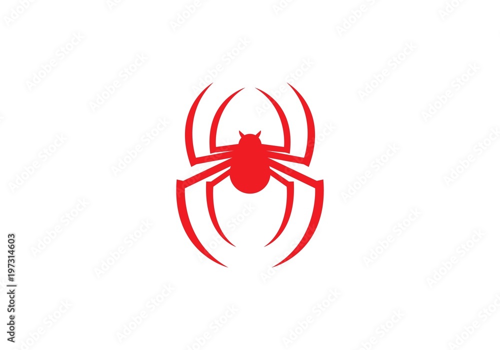 Spider logo template Stock Vector | Adobe Stock