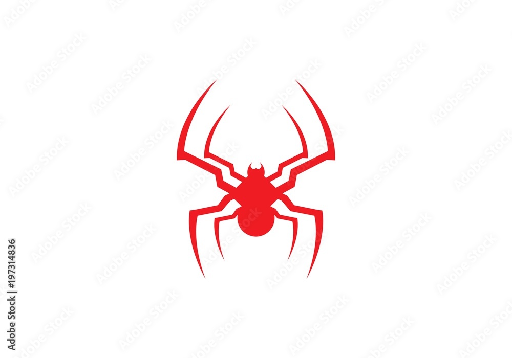 Spider logo template Stock Vector | Adobe Stock