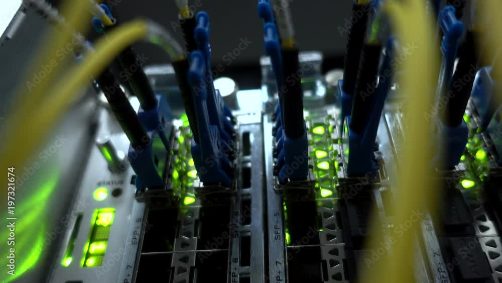 Fiber Optical connector interface. Rack Mounted Servers In A Server ...