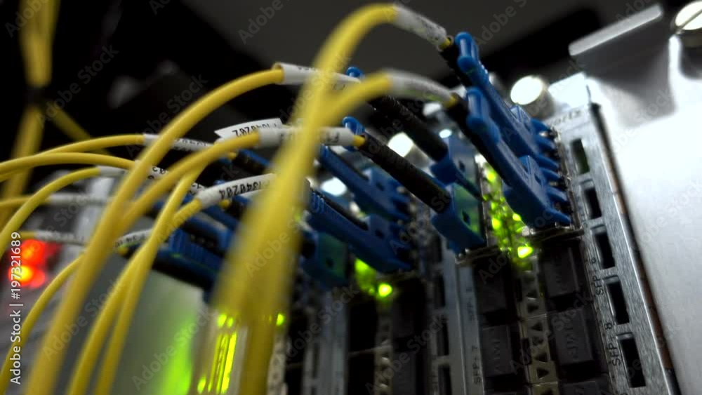 Fiber Optical connector interface. Rack Mounted Servers In A Server ...