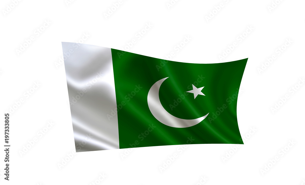 Pakistan flag. A series of "Flags of the world." ( The country ...