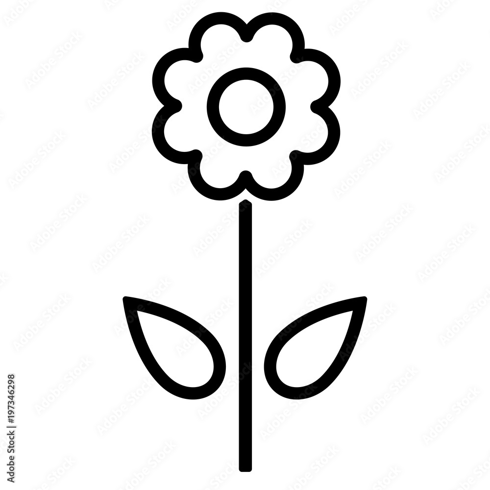 Icon - Blume Stock-Vektorgrafik | Adobe Stock