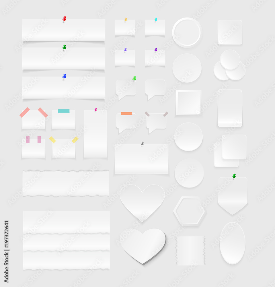 Collection of stickers Stock Vector | Adobe Stock