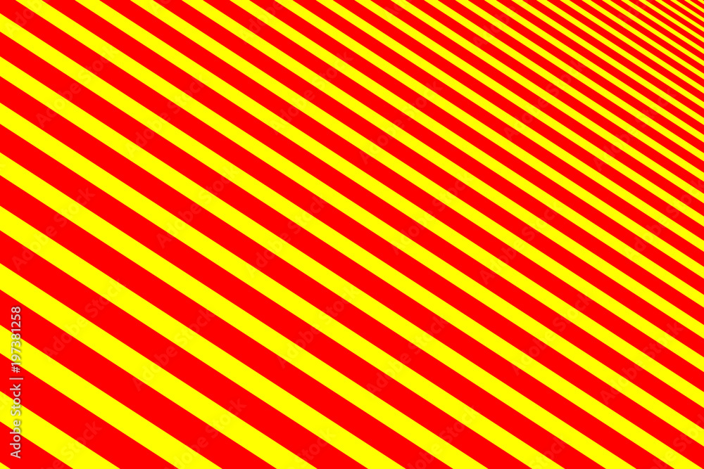 Red With Yellow Lining