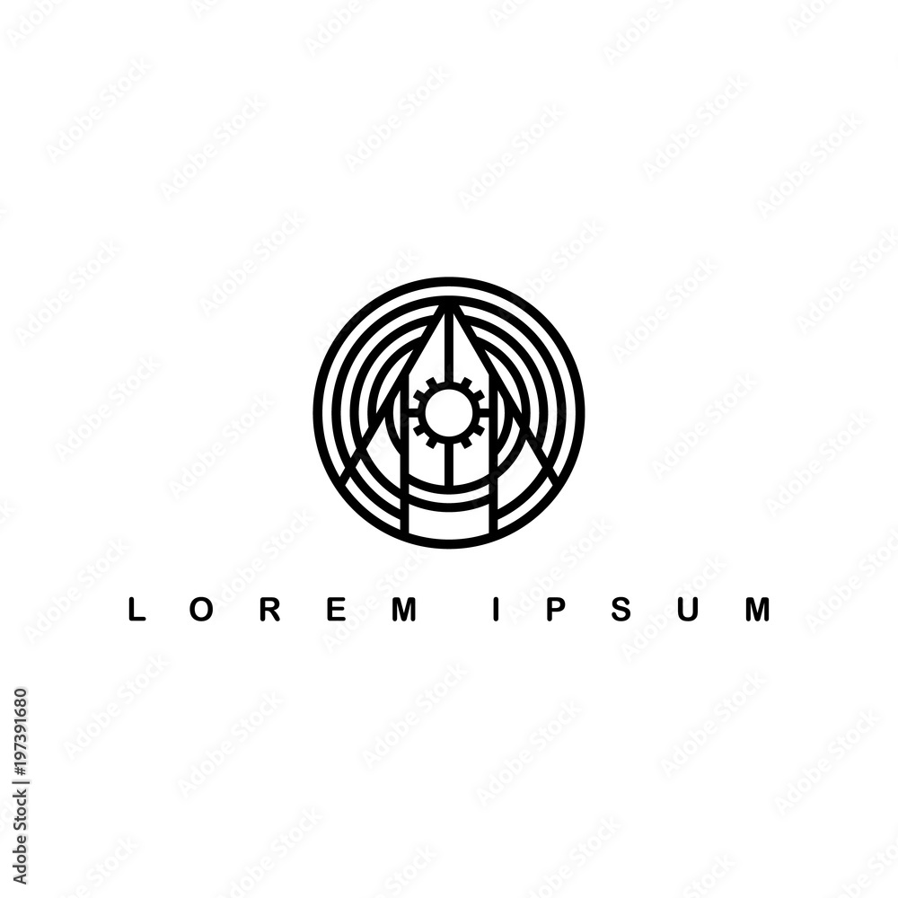 round circle native tribe sign symbol logo Stock Vector | Adobe Stock