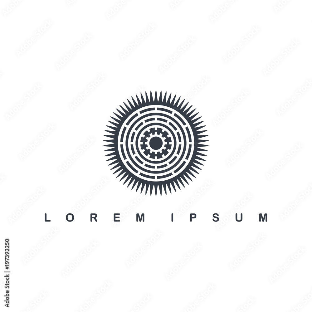 round circle native tribe sign symbol logo Stock Vector | Adobe Stock