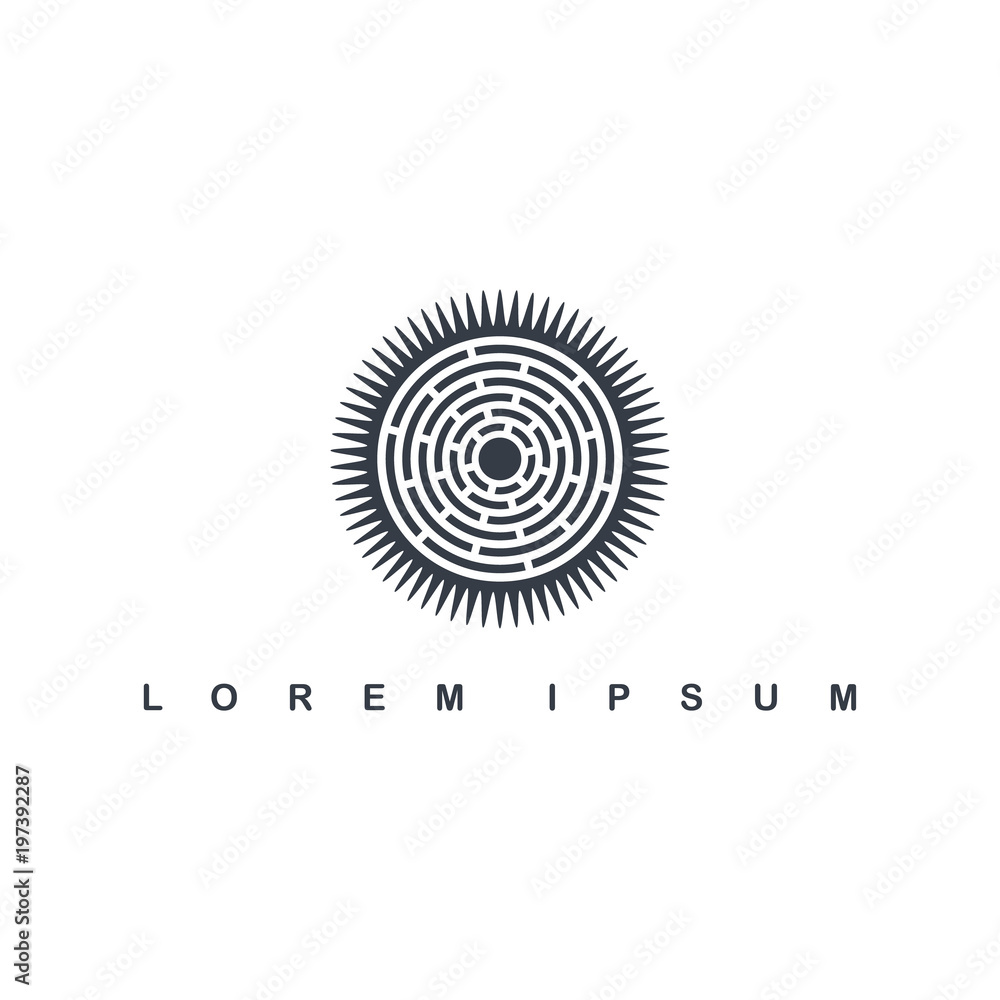 round circle native tribe sign symbol logo Stock Vector | Adobe Stock