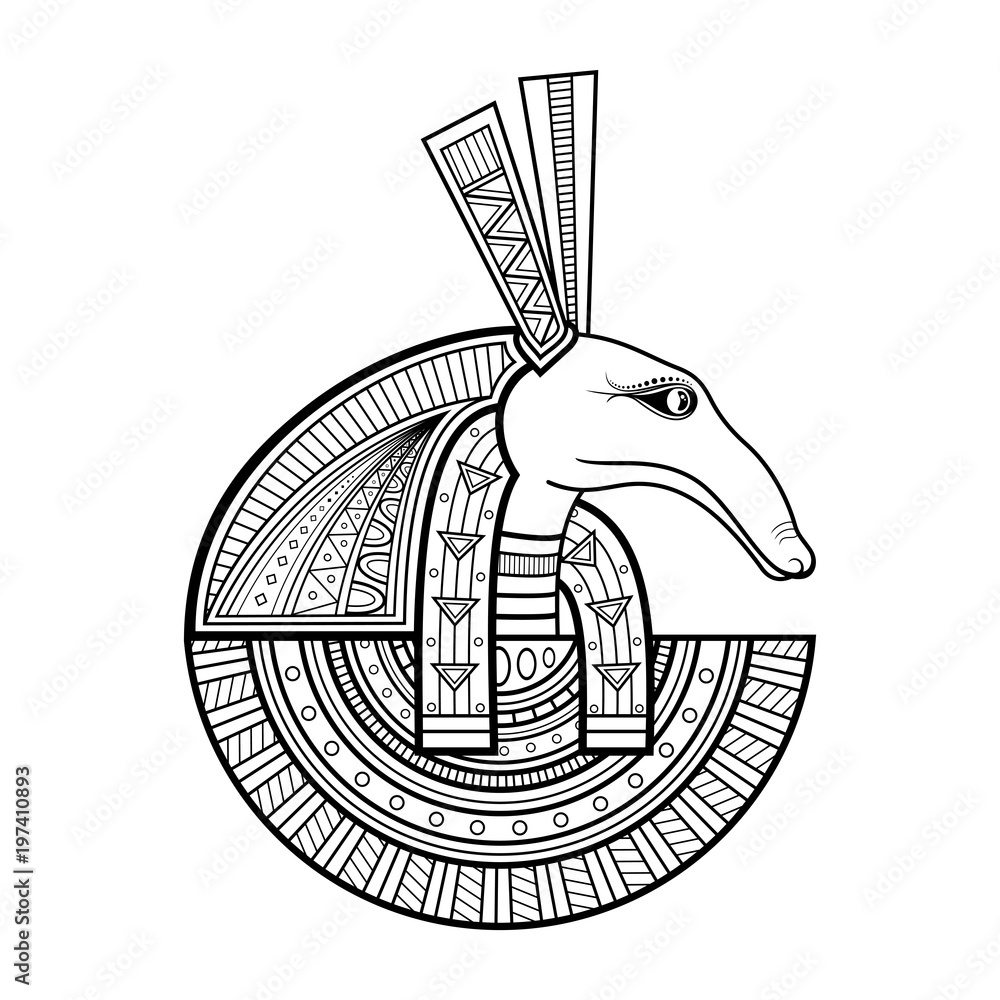 Vector God of ancient Egypt. Seth Stock Vector | Adobe Stock