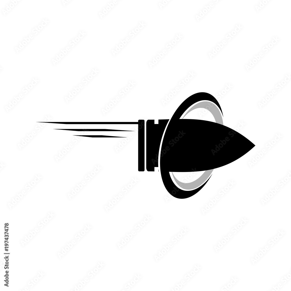 bullet silhouette Stock Vector | Adobe Stock