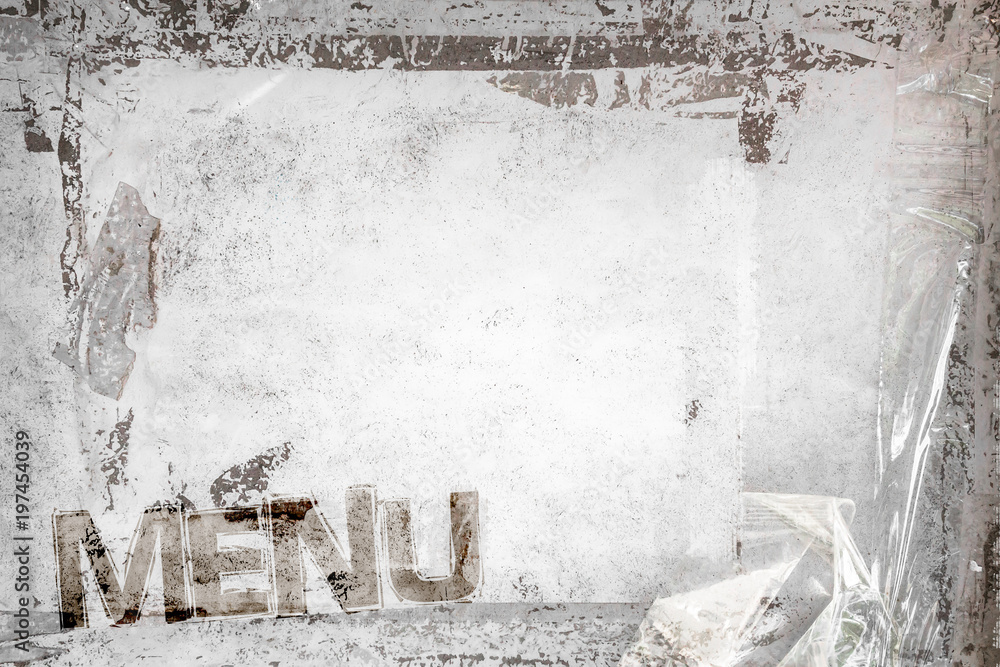 Menu background with old marking tapes Stock Photo | Adobe Stock