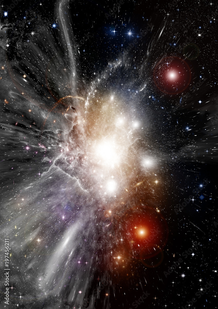 galaxy in a free space Stock Illustration | Adobe Stock