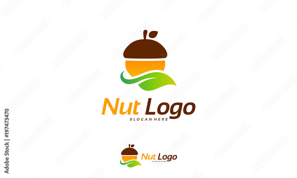 Modern Designs of Nut logo template vector Stock Vector | Adobe Stock