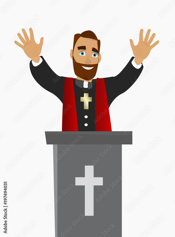 Priest Giving Blessing
