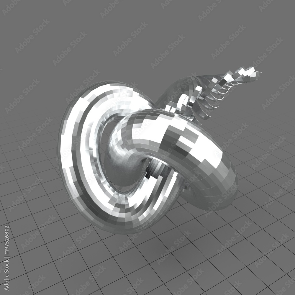 Abstract metal torus shape Stock 3D asset | Adobe Stock