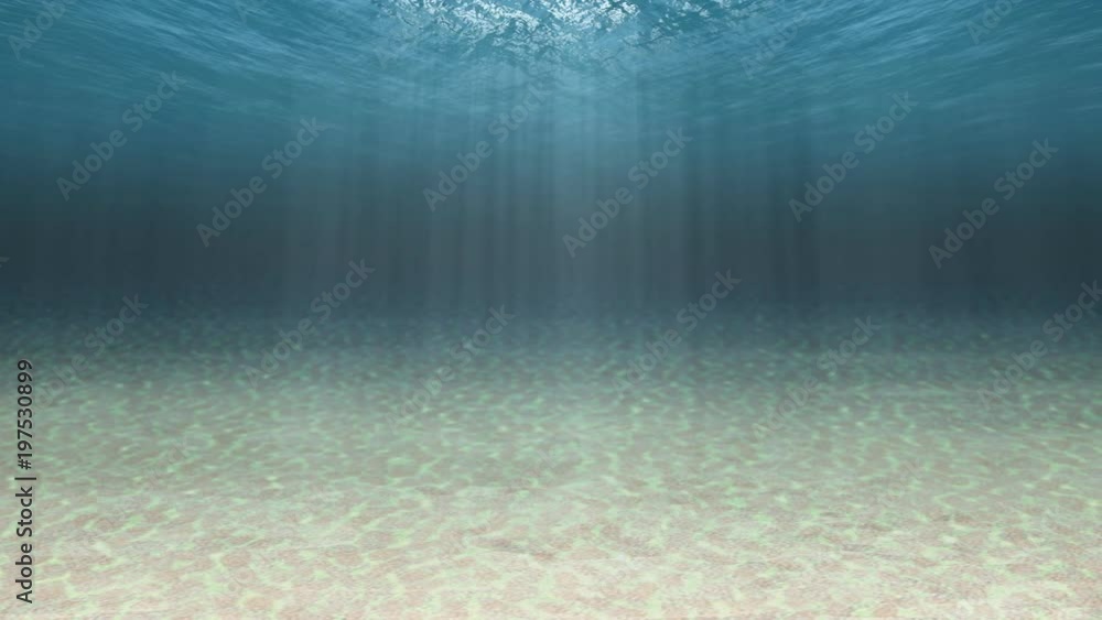 Underwater background loop. Animation of ripple patterns on the sea ...