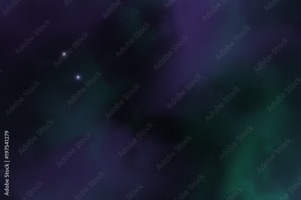 Colorful space nebula. Illustration, for use with projects on science ...