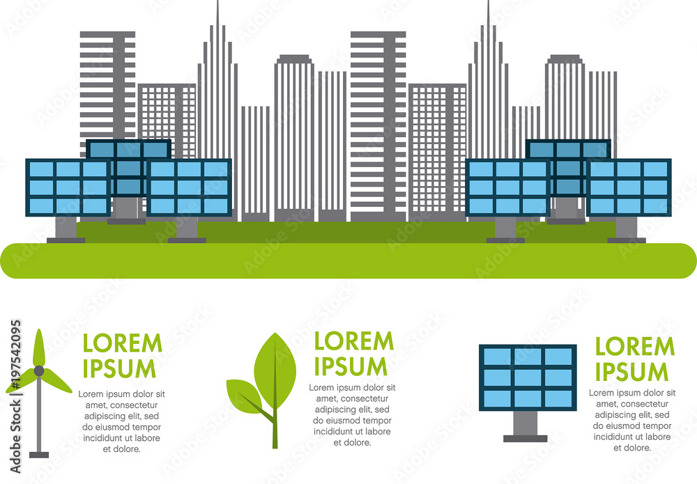 Green and Gray Renewable Energy Infographic Layout Template Stock ...