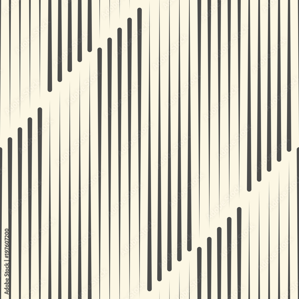 Seamless Vertical Line Pattern. Vector Monochrome Background. Geometric ...