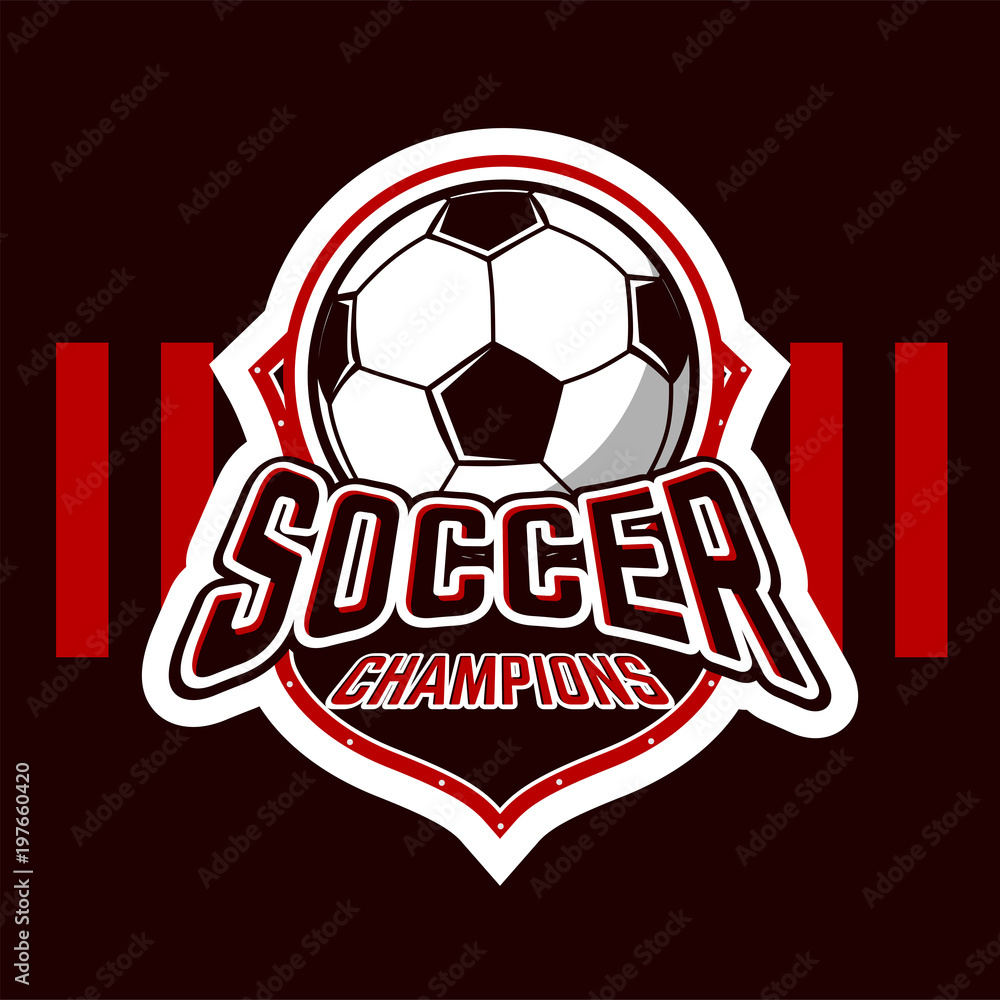 Soccer Logo badges. Logo Sports. Vector illustration of EPS10 Stock ...