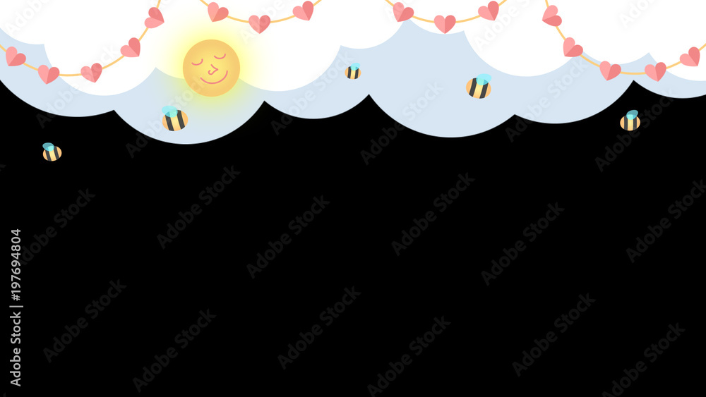 Sunshine and Bees Overlay Stock Template | Adobe Stock