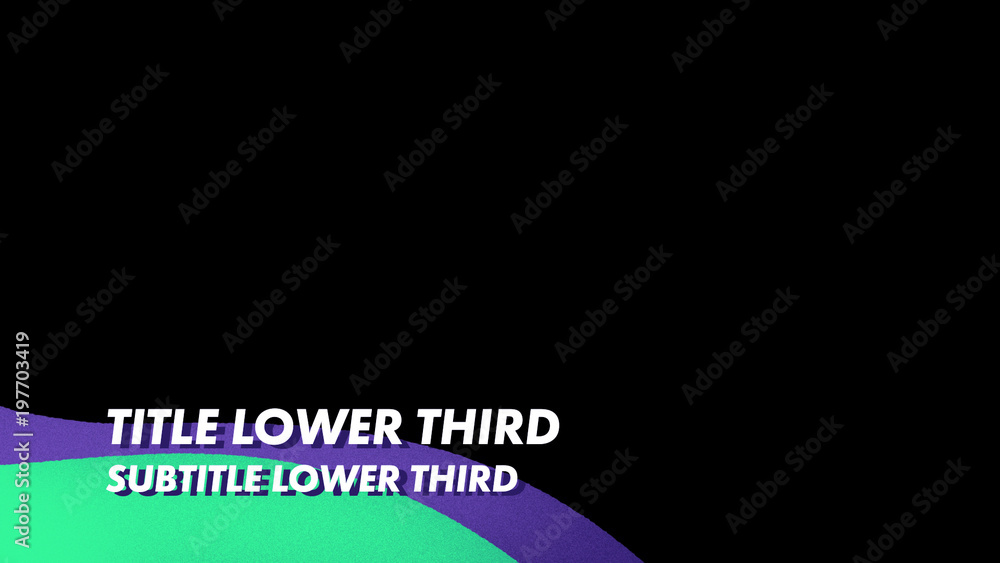 Waves Lower Third Stock Template | Adobe Stock