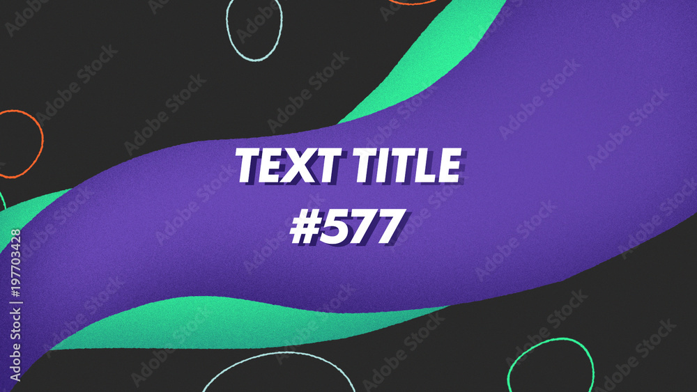 Waves Title Stock Template | Adobe Stock