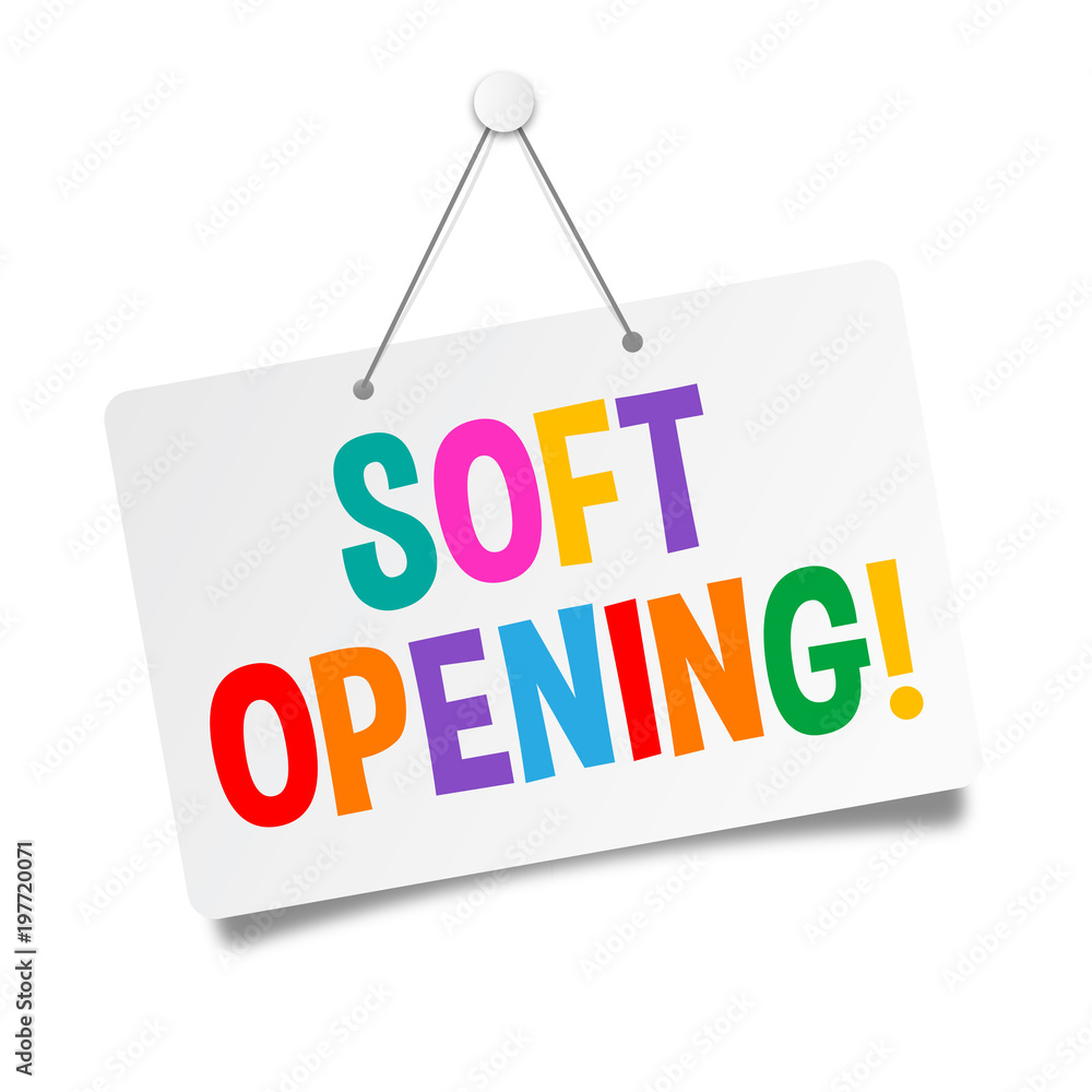 Vettoriale Stock Soft opening | Adobe Stock