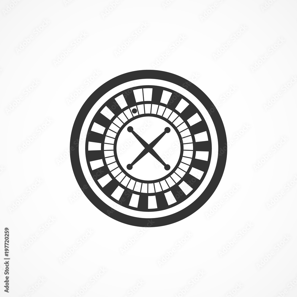 Vector image of roulette icon. Stock Vector | Adobe Stock