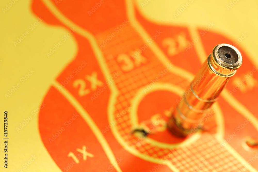 Target Shooting Range Paper With Artificial Pistol Bullet Scene Stock target-shooting-range-paper-with-artificial-pistol-bullet-scene-stock