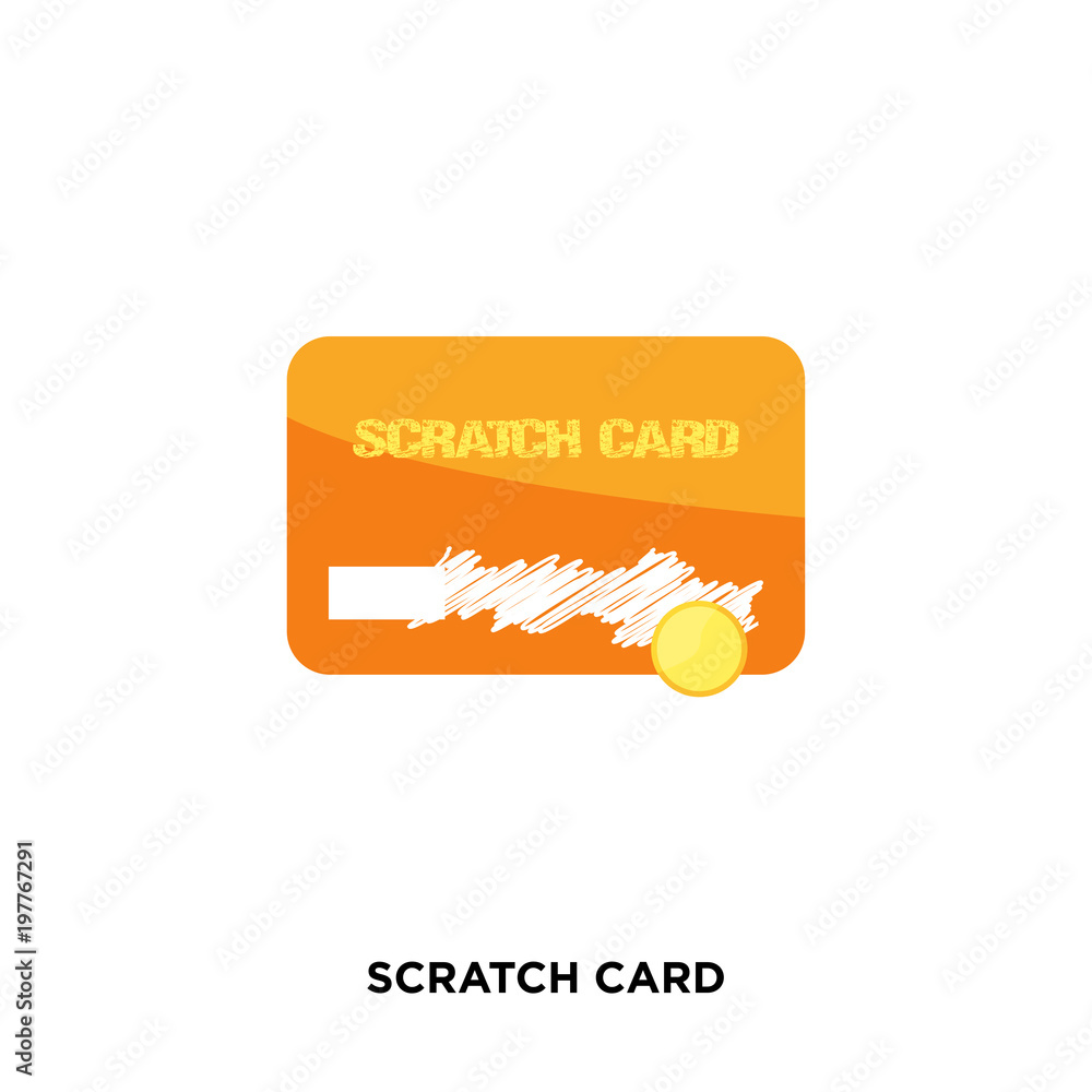 scratch card icon isolated on white background for your web, mobile and ...