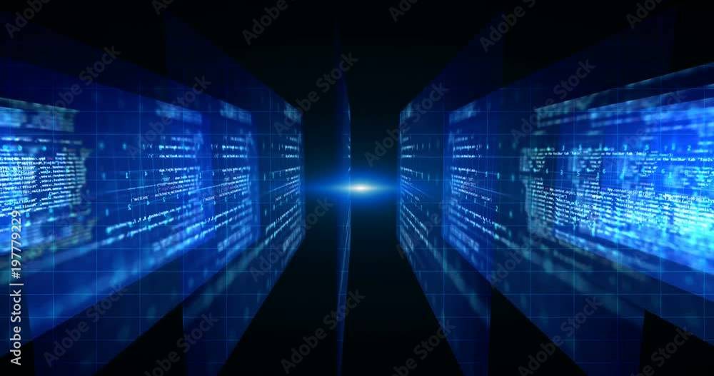 looping footage of Programming code abstract technology background for ... looping footage of Programming code abstract technology background for ...