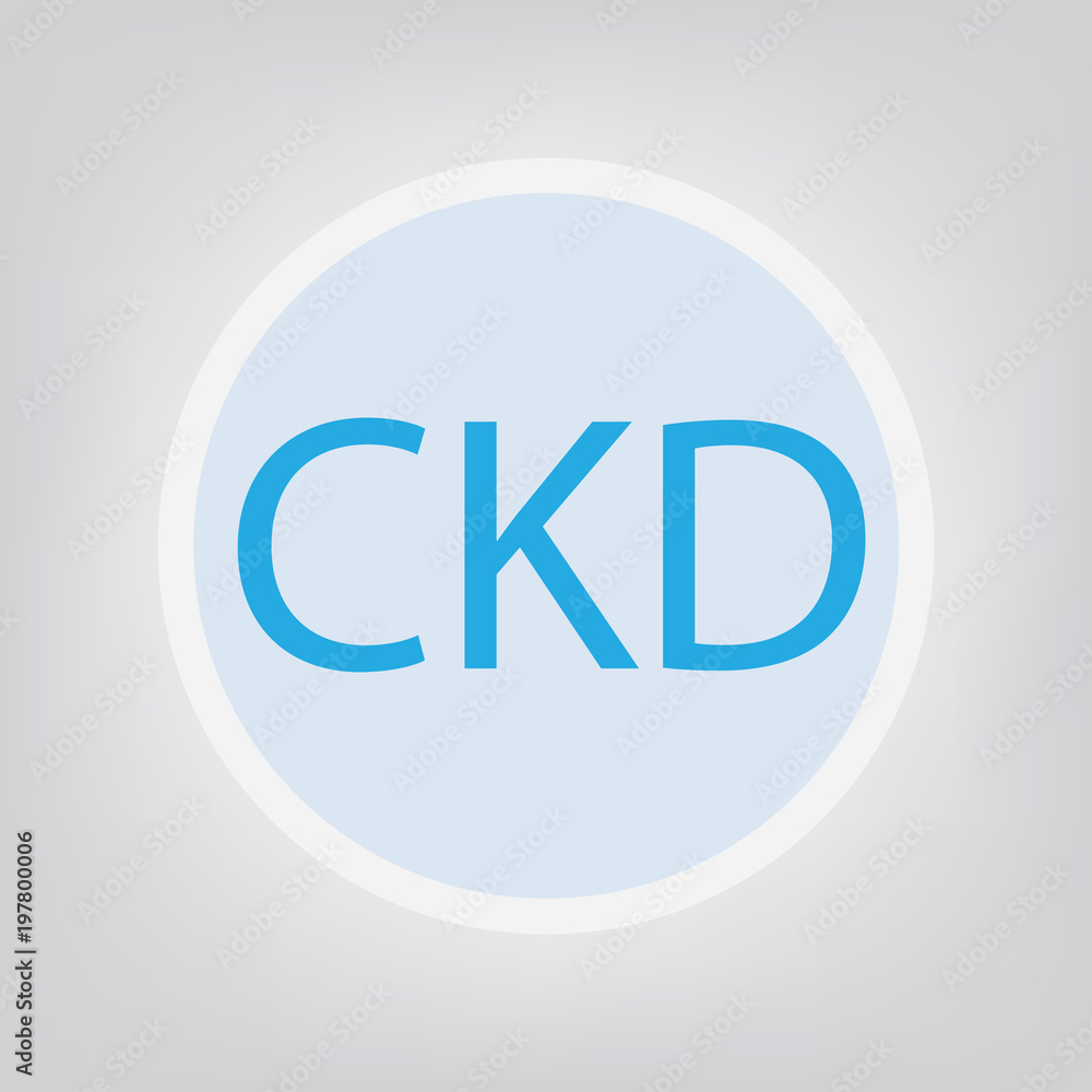 CKD (Chronic Kidney Disease) acronym- vector illustration Stock Vector ...