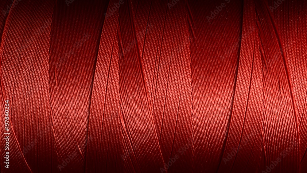 Macro picture of red color thread texture Stock Photo | Adobe Stock