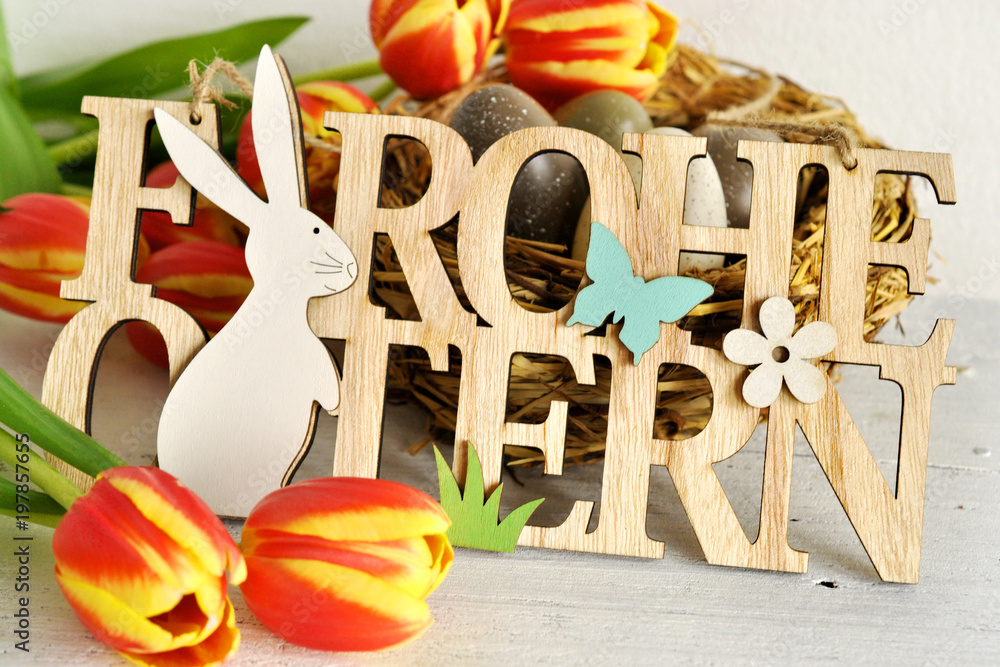 Frohe Ostern Stock-Foto | Adobe Stock