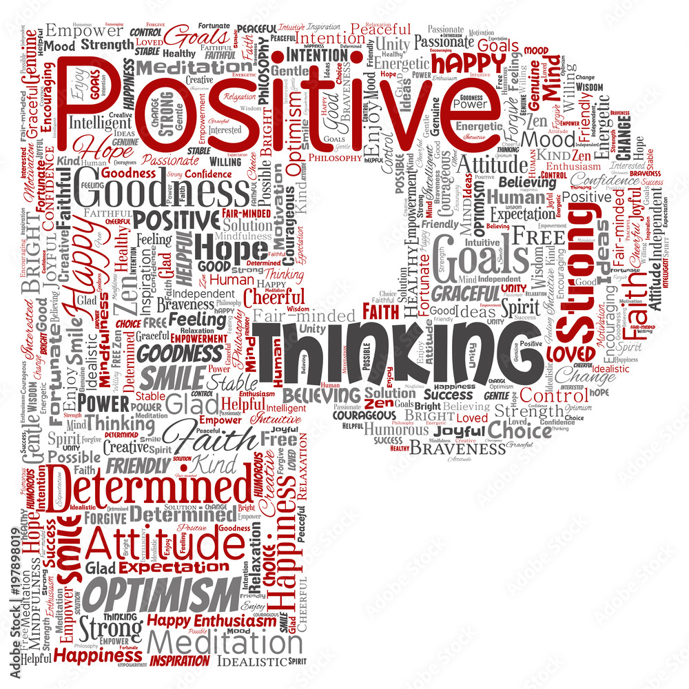 Positive Word Collage