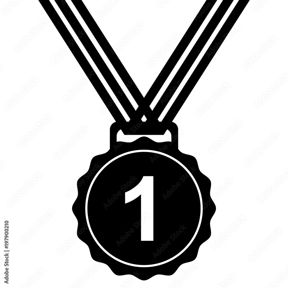 first medal icon, award icon isolated vector Stock Vector | Adobe Stock